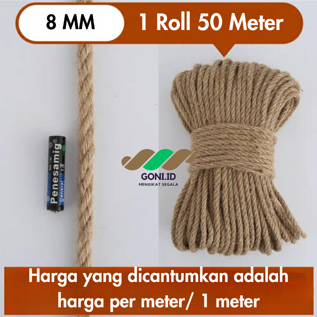 Jual Tali rami 3mm s/d 14mm PER METER Tali goni / Garukan Kucing / Tali ...