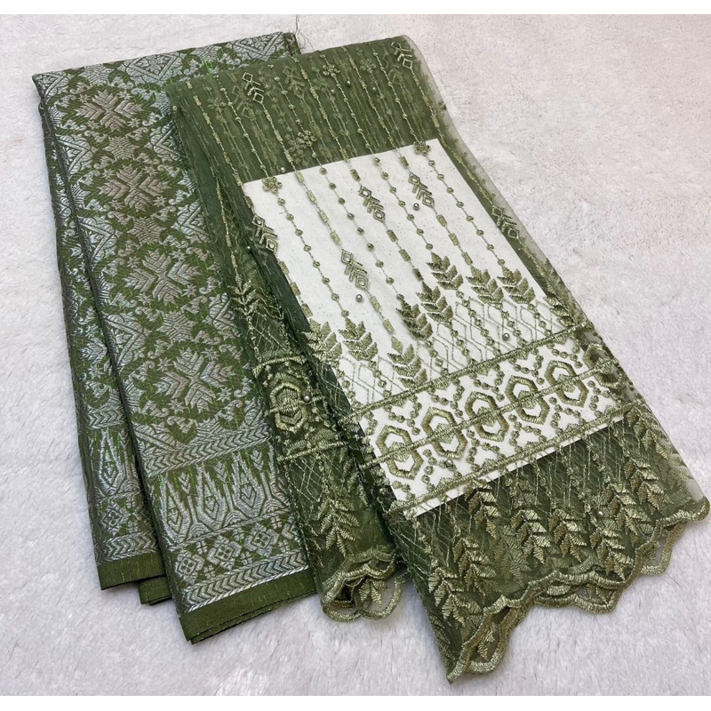 Jual Set/Paket Kain Bridesmaid Tile Sapto & Songket/ Tile Etnic ...