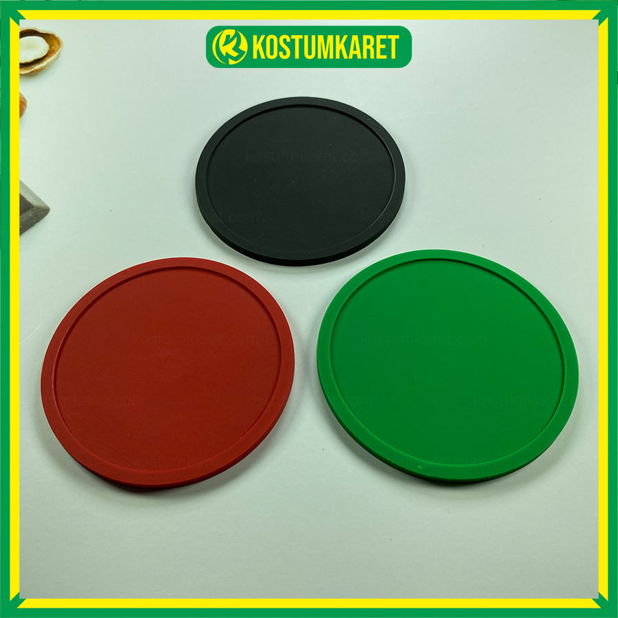 Jual Tatakan gelas Karet Bulat Polos Anti slip Tebal tidak lembek | TPR ...