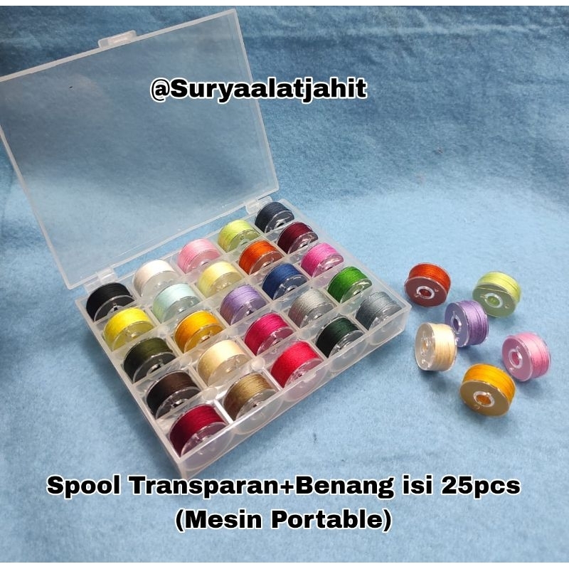 Jual Spool plastik + Benang @25pcs msn Portable =rp.39.250/25pcs ...