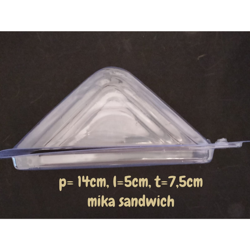 Jual MIKA SANDWICH/MIKA SEGITIGA/PLASTIK SANDWICH/MIKA ROTI ISI (50 PCS ...