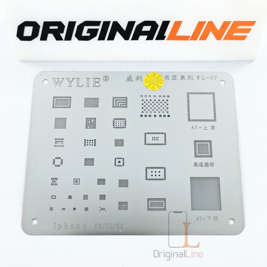 Jual PLAT CETAKAN IC BGA FULL SET WL-07 / WL07 / WL 07 IP 5G / 5C / 5S / A7 WYLIE ORIGINAL ...