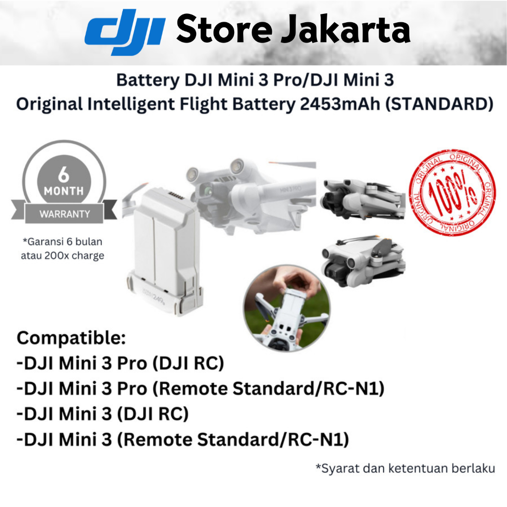 Jual DJI Mini 3 Pro Intelligent Flight Battery | Shopee Indonesia