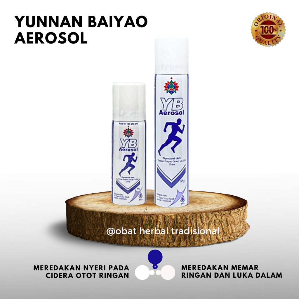 Jual Yunnan Baiyao Aerosol spray Herbal obat gosok untuk Mengurangi ...