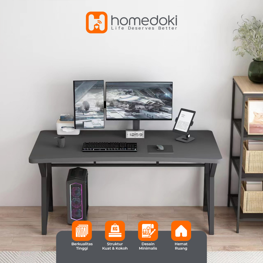 Jual Homedoki Meja Komputer / Meja Kerja / Meja Kantor Minimalis / Meja Belajar / Meja PC ...