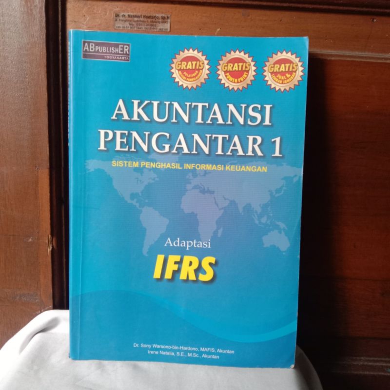 Jual AKUNTANSI PENGANTAR 1 ADAPTASI IFRS oleh DR. SONY WARSONO-BIN ...