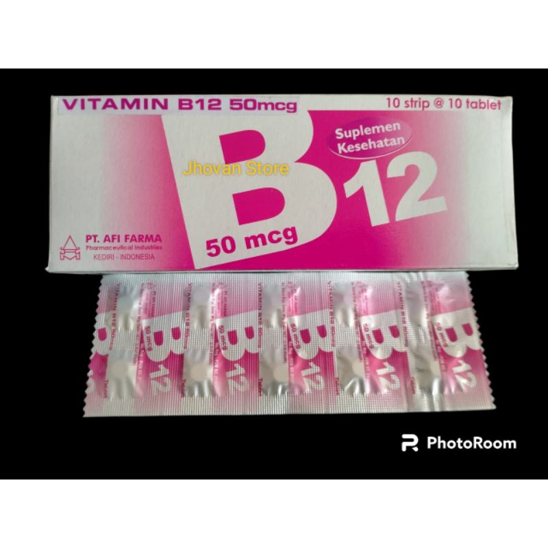 Jual VITAMIN B12 ,50 mg (100 tablet ) ~ Bermanfaat untuk pembentukan ...