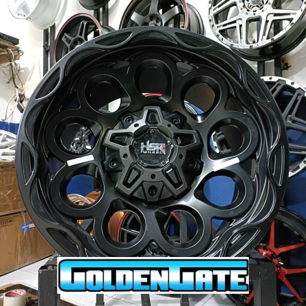 Jual velg mobil R17 pelak offroad HSR BAJO ring 17x9 baut 6x139 bisa ...