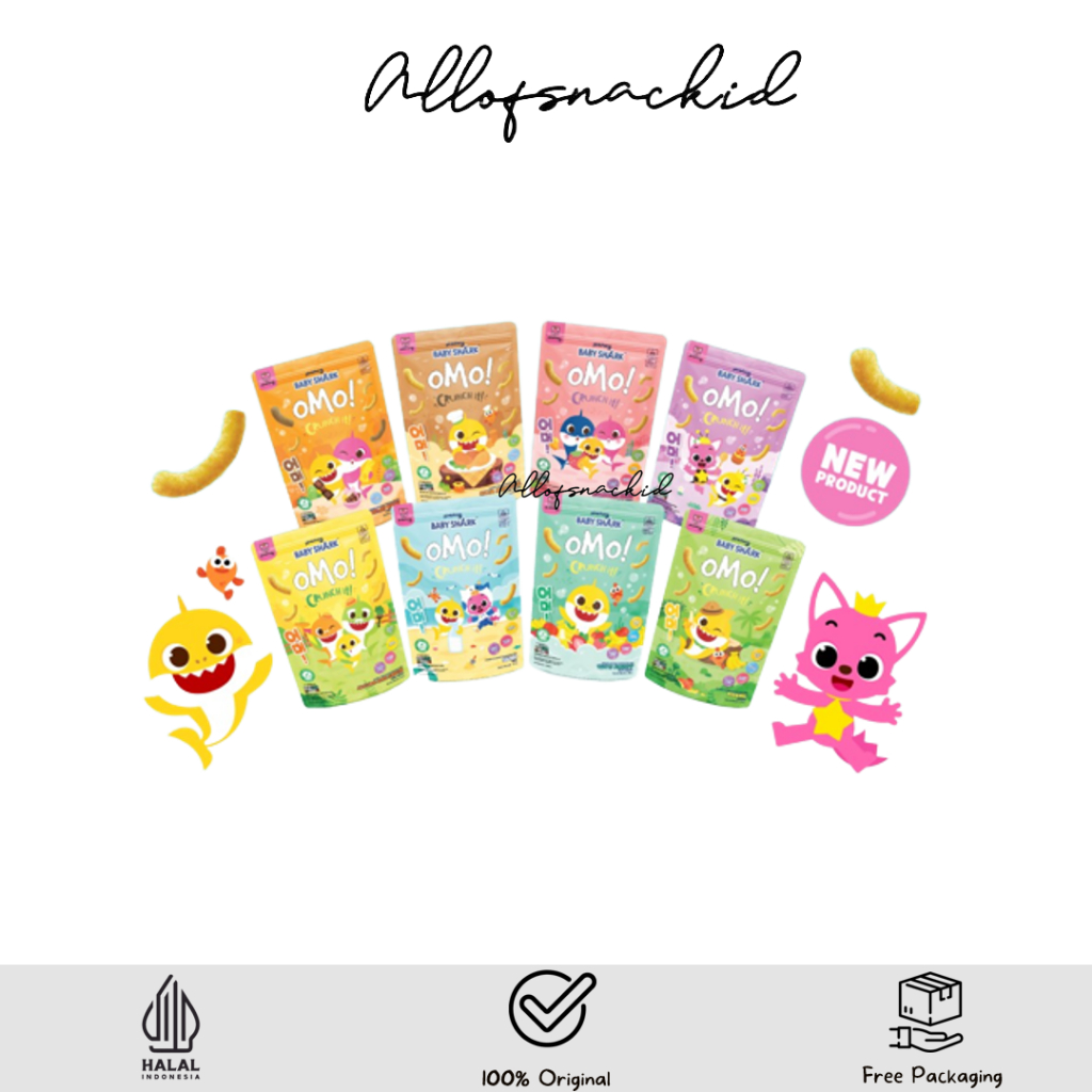 Jual OMO! - Crunch It - Snack Sehat Bayi Baby Shark - Pinkfong Series ...