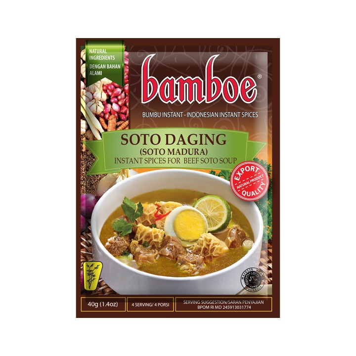 Jual BAMBOE EXPORT SOTO DAGING SOTO AYAM SOTO BETAWI | Shopee Indonesia