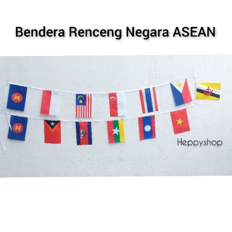 Jual Bendera Renceng Negara ASEAN | Shopee Indonesia