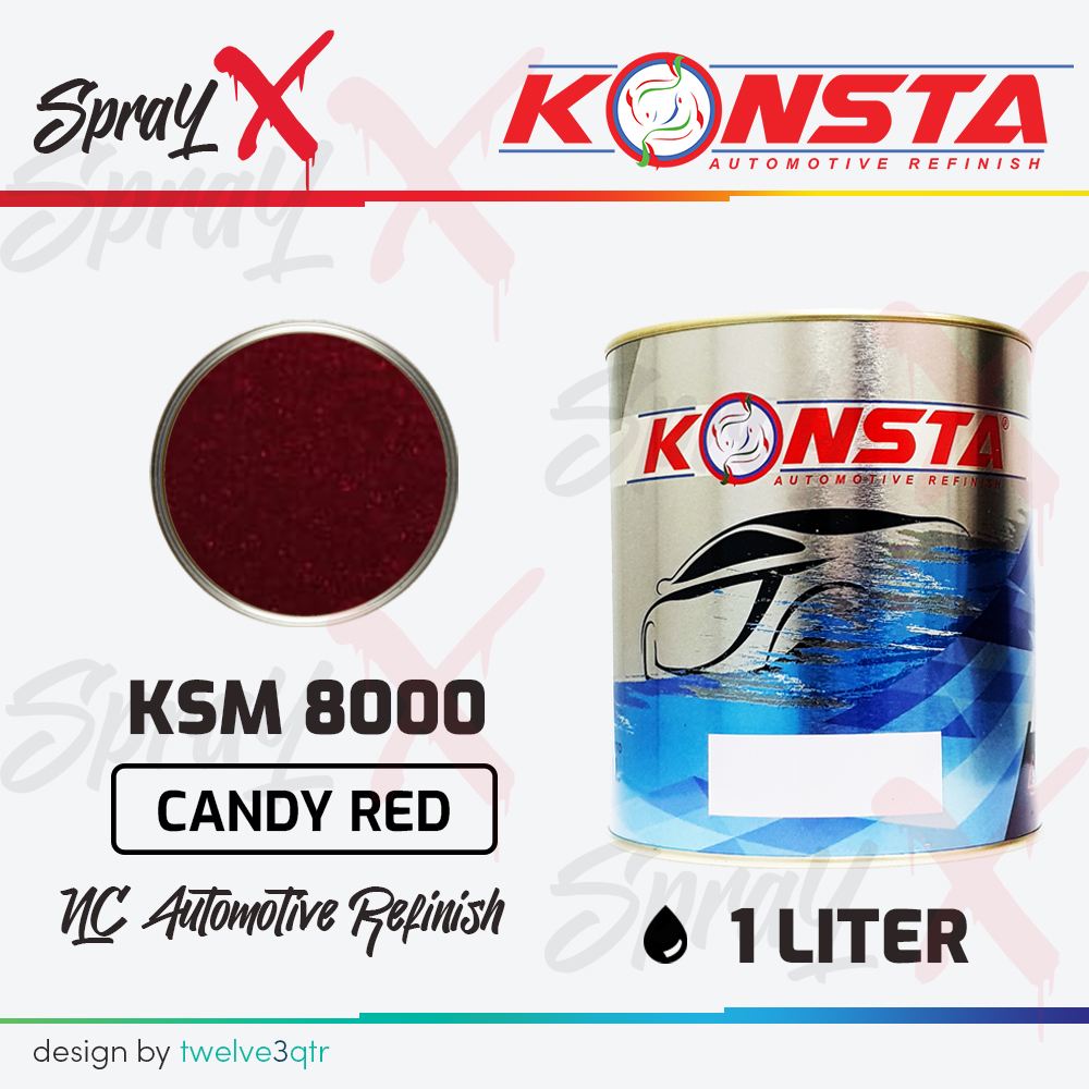 Jual KONSTA NC METALLIC CANDY RED 8000 / MERAH CANDY #8000 1 LITER ...