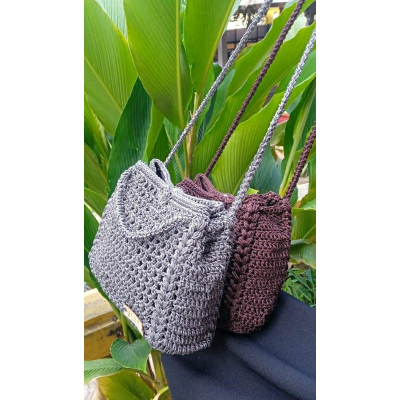 Jual Tas Rajut (Benang Nylon). Boleh Request Warna | Shopee Indonesia