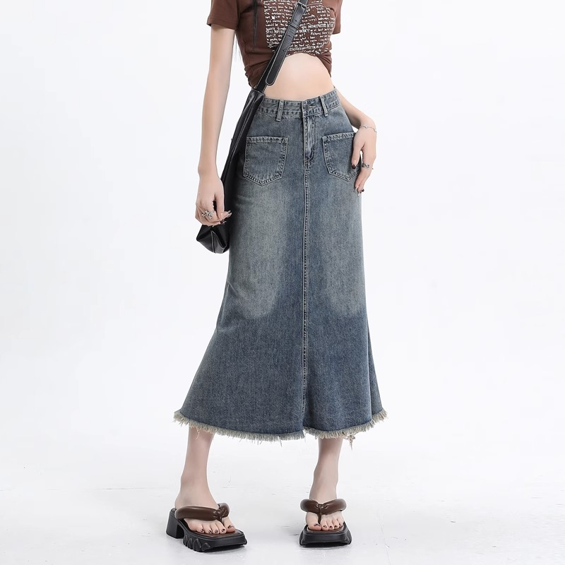 Jual Coco Trend Soul Rok -- Biru Highwaist Terbaru Kekinian Rok Jeans ...