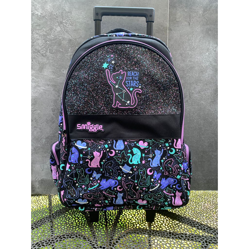 Jual SMIGGLE WILD SIDE TROLLEY BACKPACK CAT - TAS TROLI SMIGGLE ...