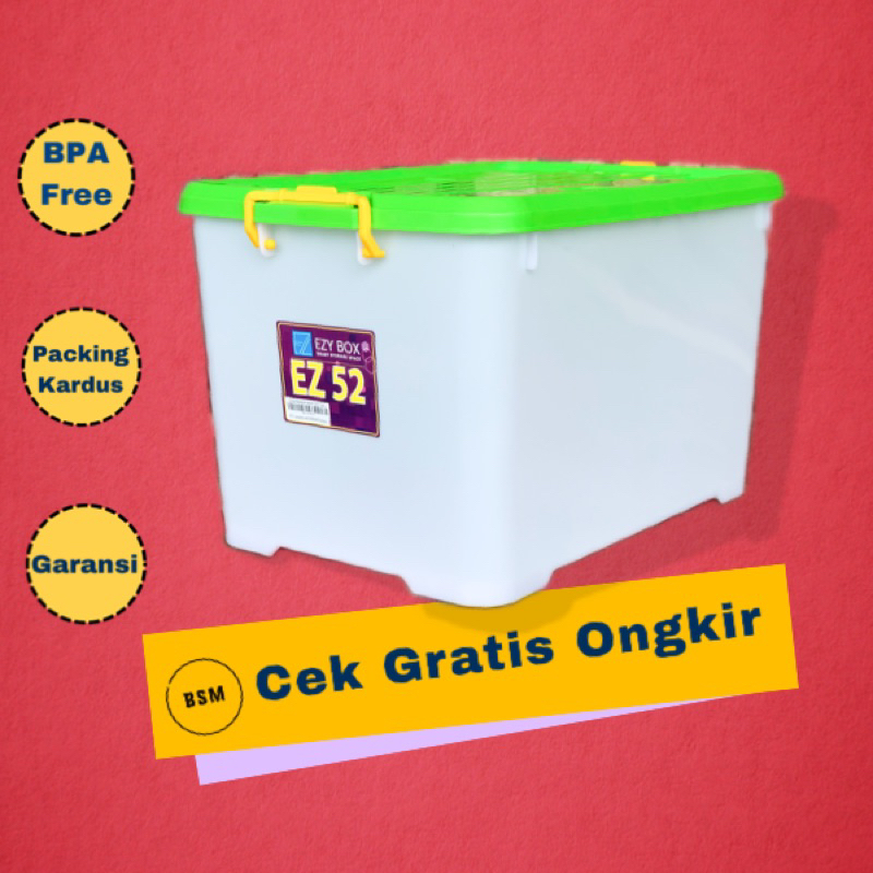 Jual Promo Box container 52 Liter EZY BOX | Shopee Indonesia