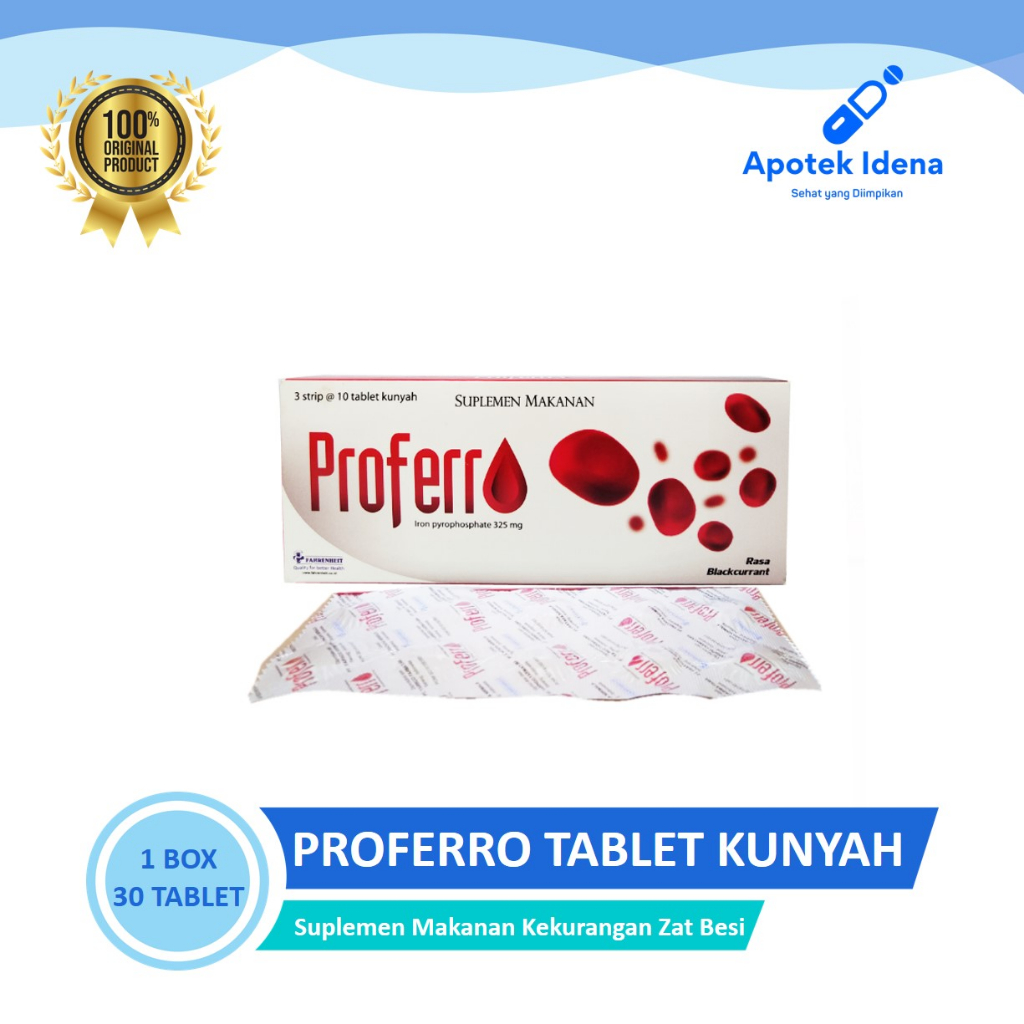 Jual Proferro Vitamin Penambah Darah per Box Anemia | Shopee Indonesia