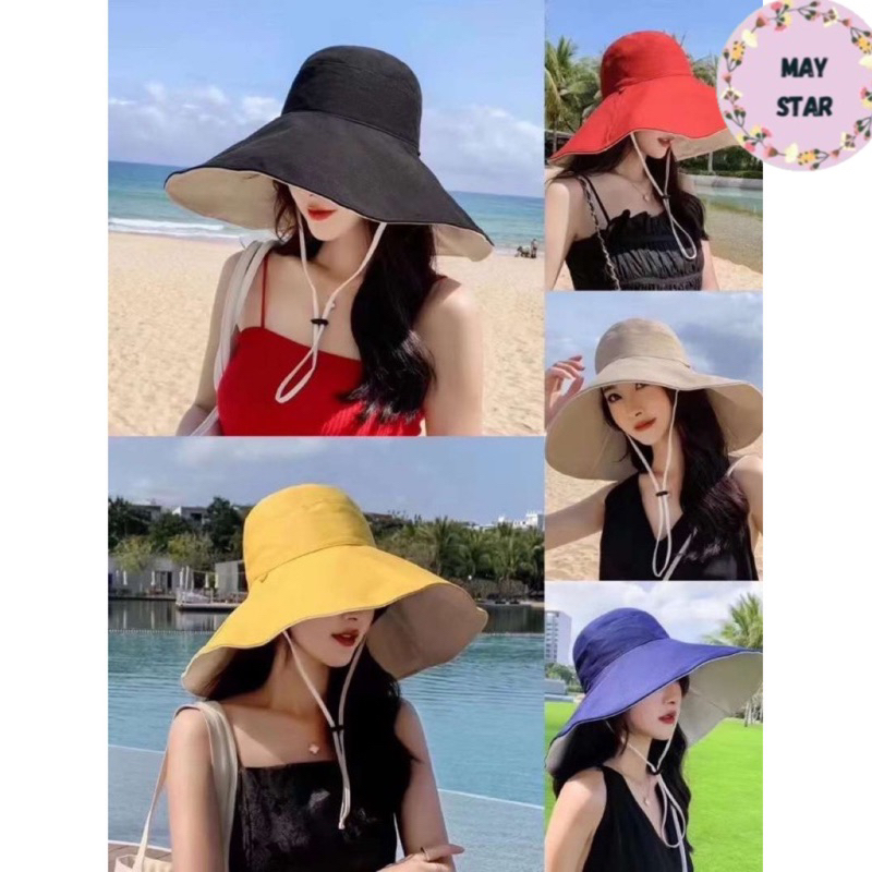 Jual MAY STAR Topi Wanita Bisa Digunakan Dua Warna Depan Belakang ...