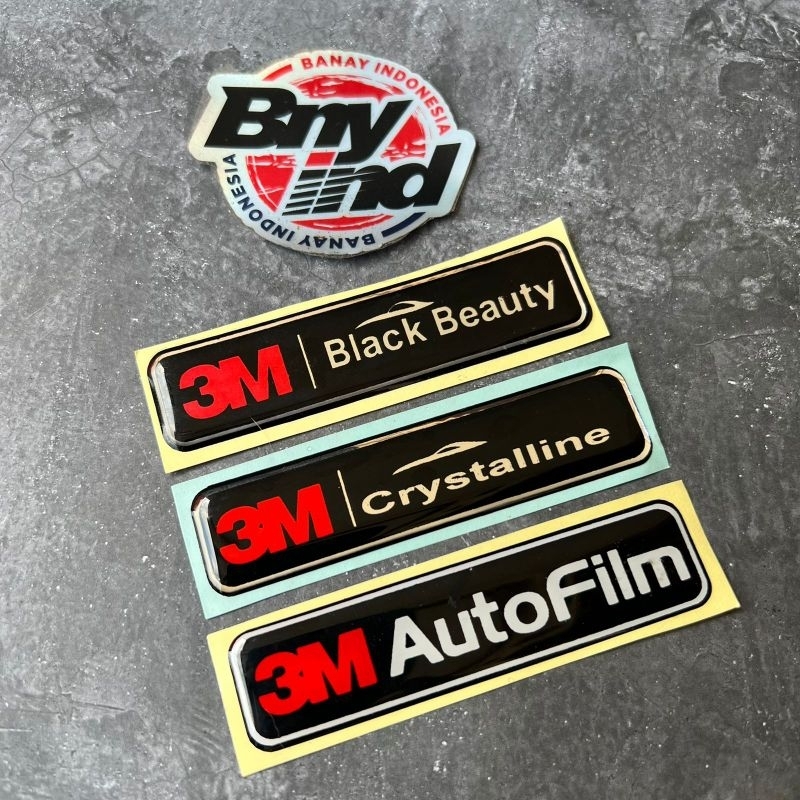 Jual Stiker Stiker Emblem 3M AutoFilm 3M Crystalline 3M Black Beauty timbul | Shopee Indonesia