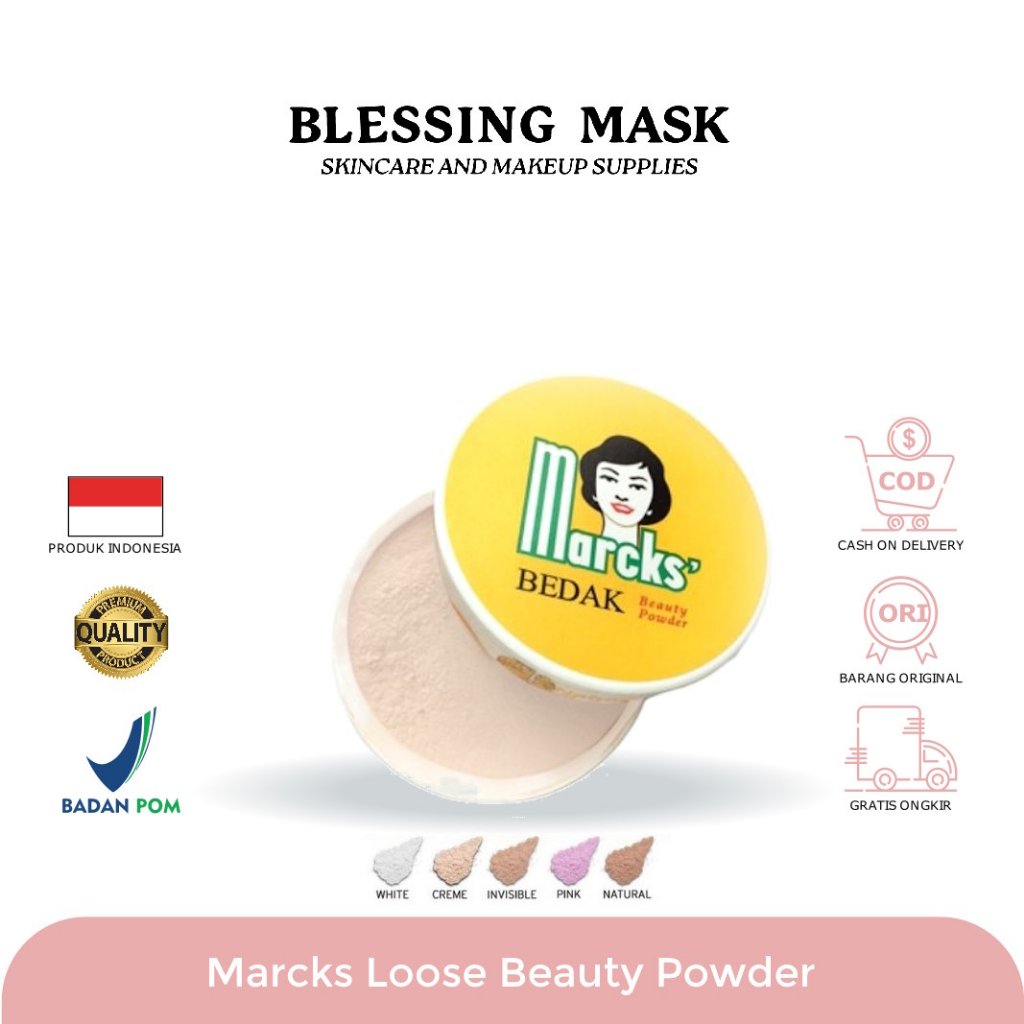 Jual Marcks Bedak Tabur - Loose Powder - 40gr | Shopee Indonesia