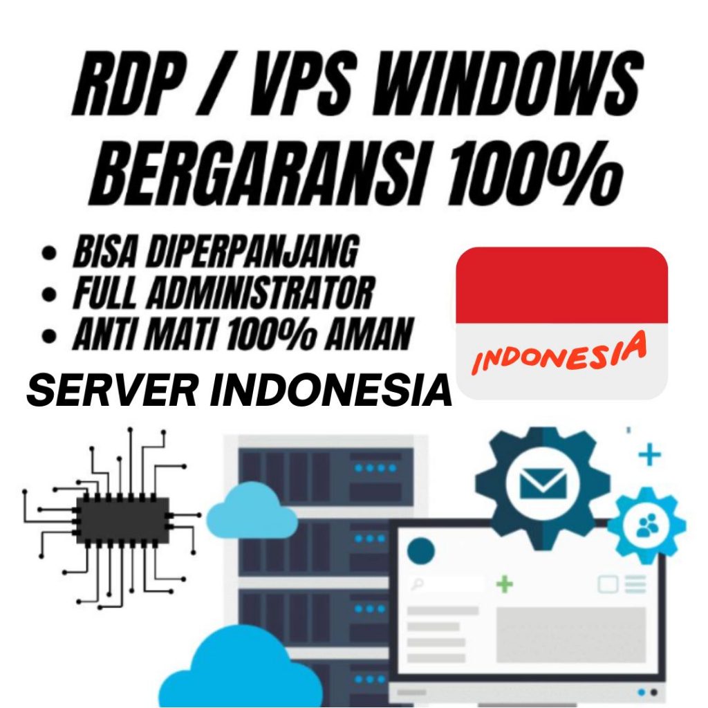 Jual SERVER INDONESIA RDP / VPS BISA PERPANJANG BERGARANSI TERMURAH 1 BULAN | Shopee Indonesia