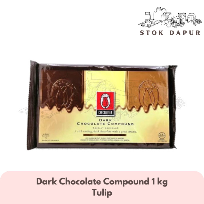 Jual Tulip Dark Coklat Compound 1 kg | Shopee Indonesia