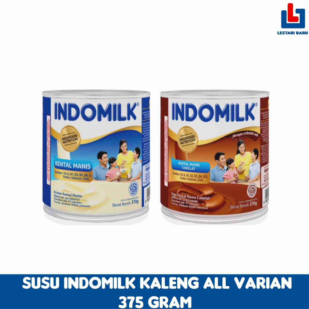 Jual Susu Indomilk Kaleng All Varian 375 gram | Shopee Indonesia