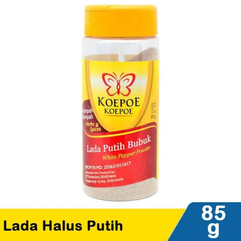 Jual Lada putih bubuk kupu kupu 85gr botol | Shopee Indonesia