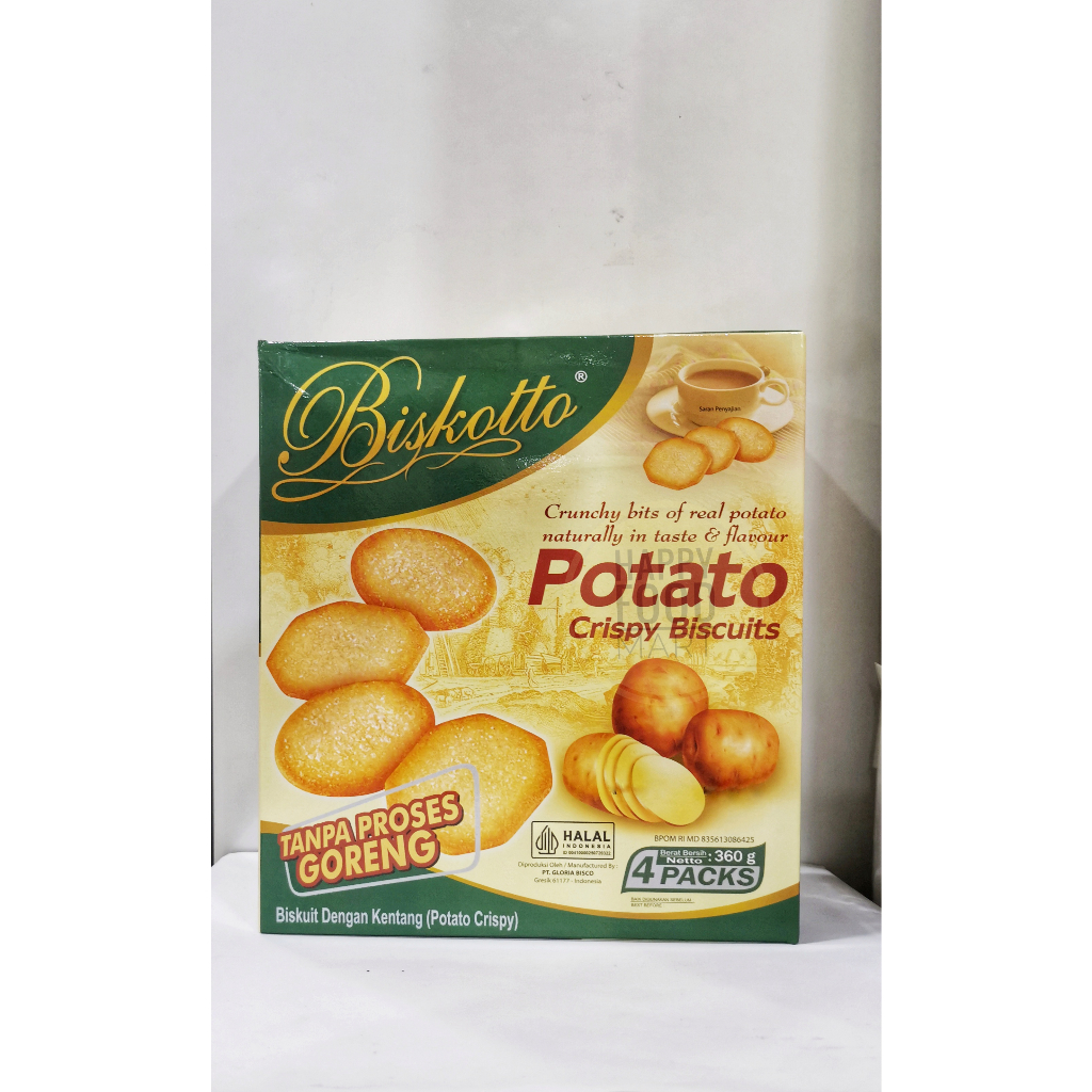 Jual [HALAL] KUGI WAFER STICKS 320 GRAM/BISKOTTO SEAWEED POTATO 360 ...