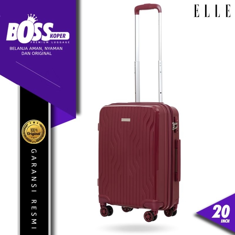 Jual Koper ELLE 20 Inch Kabin Hardcase Cabin Expand + TSA Lock Original ...