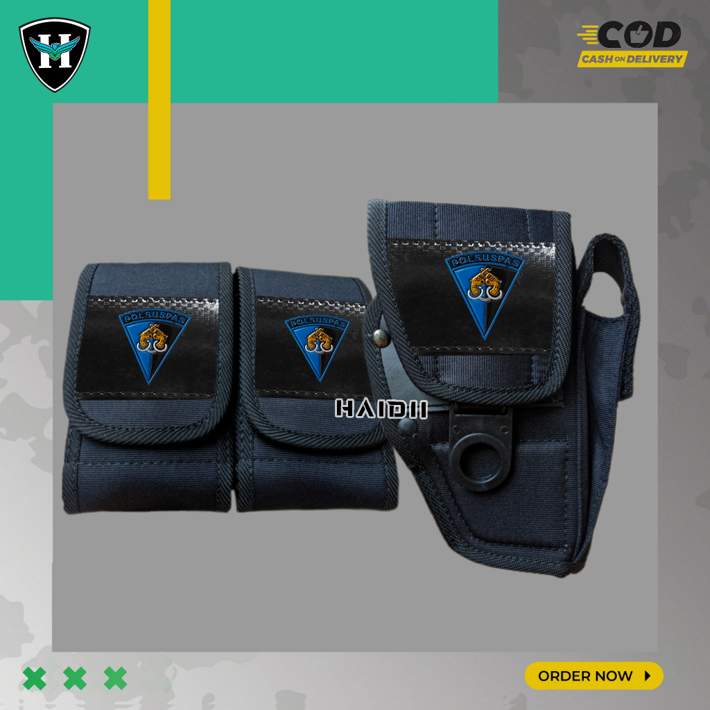 Jual Sarung Pistol Hitam Polsuspas / Magazen Double / Holster Pendek ...