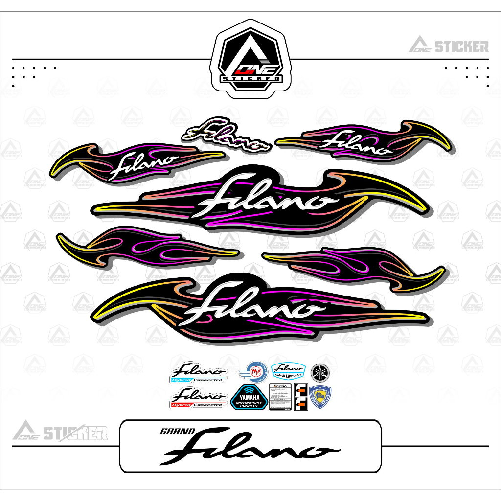 Jual STICKER STRIPING API GRAND FILANO / 12C / STICKER / STIKER ...