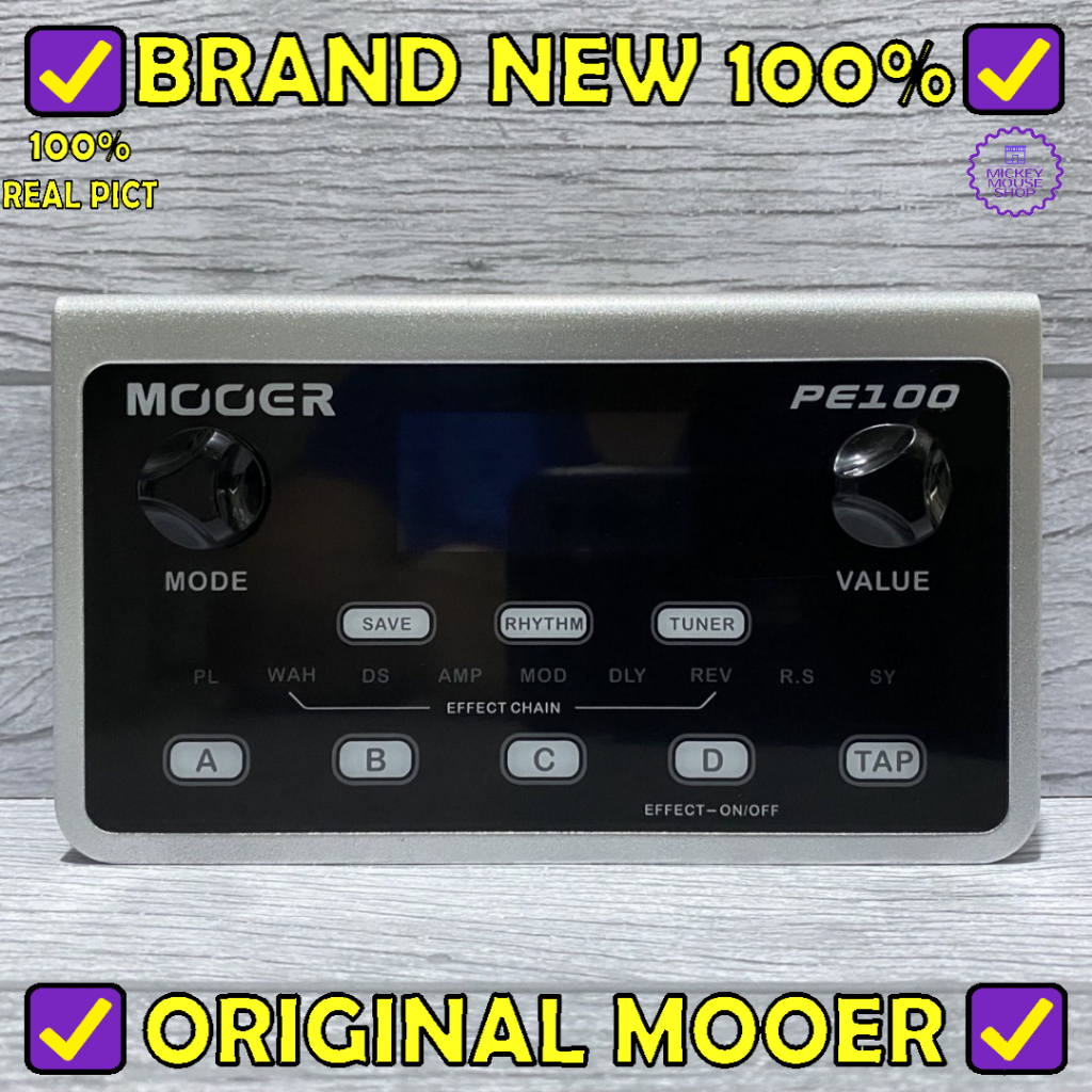 Jual Efek Gitar MOOER PE100 Multi Effects Processors Pedal Guitar PE ...