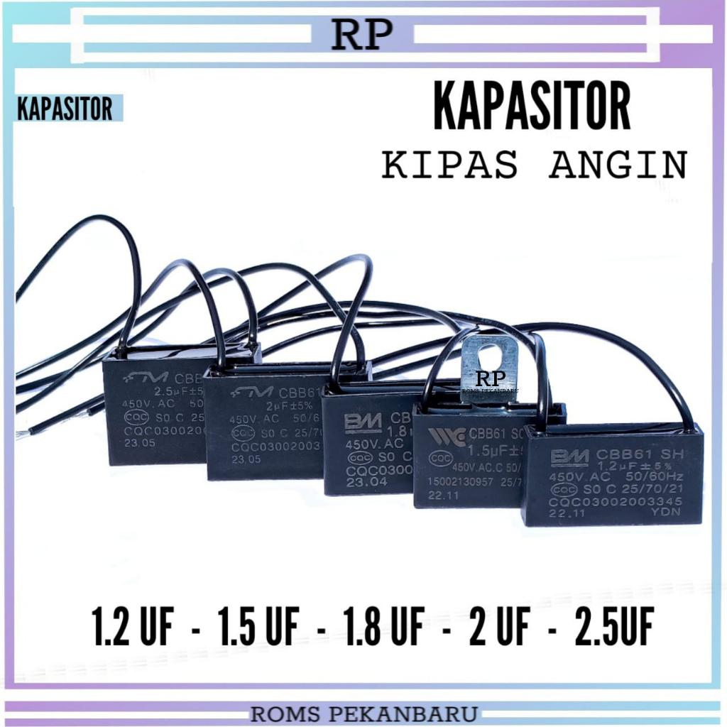 Jual KAPASITOR KIPAS ANGIN 1.5UF + 5% CAPASITOR ELCO 1.5 1,5UF 1,5 UF 450V | Shopee Indonesia