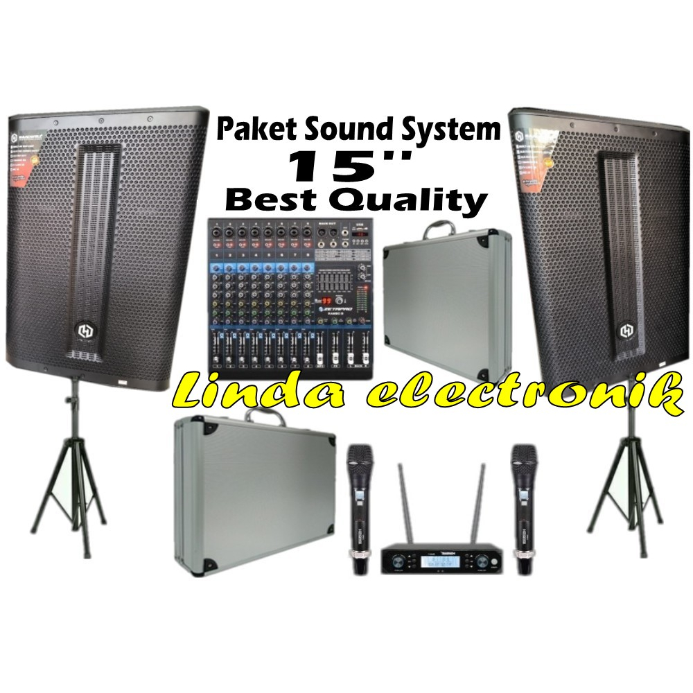 Jual paket indoor outdoor hardwell ultra 15 pro 15 inch clx 1 rambo 8 ...