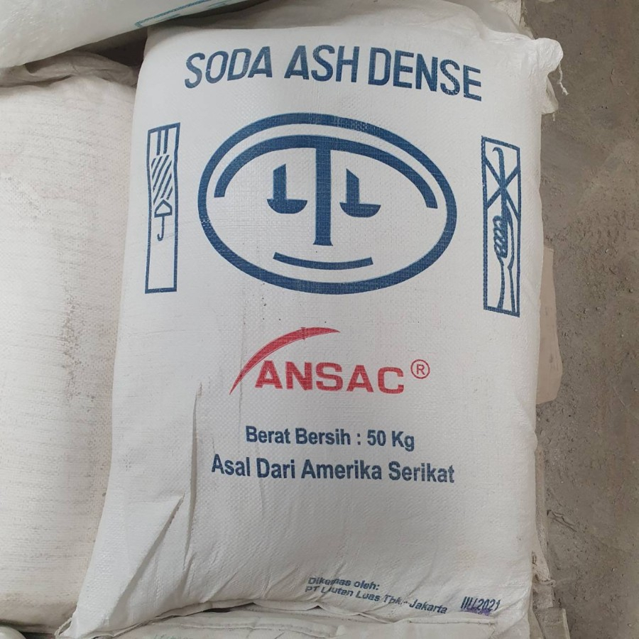 Jual Soda Ash Dense 99.5 % Ansac 50 Kilogram Soda Abu Natrium Karbonat ...