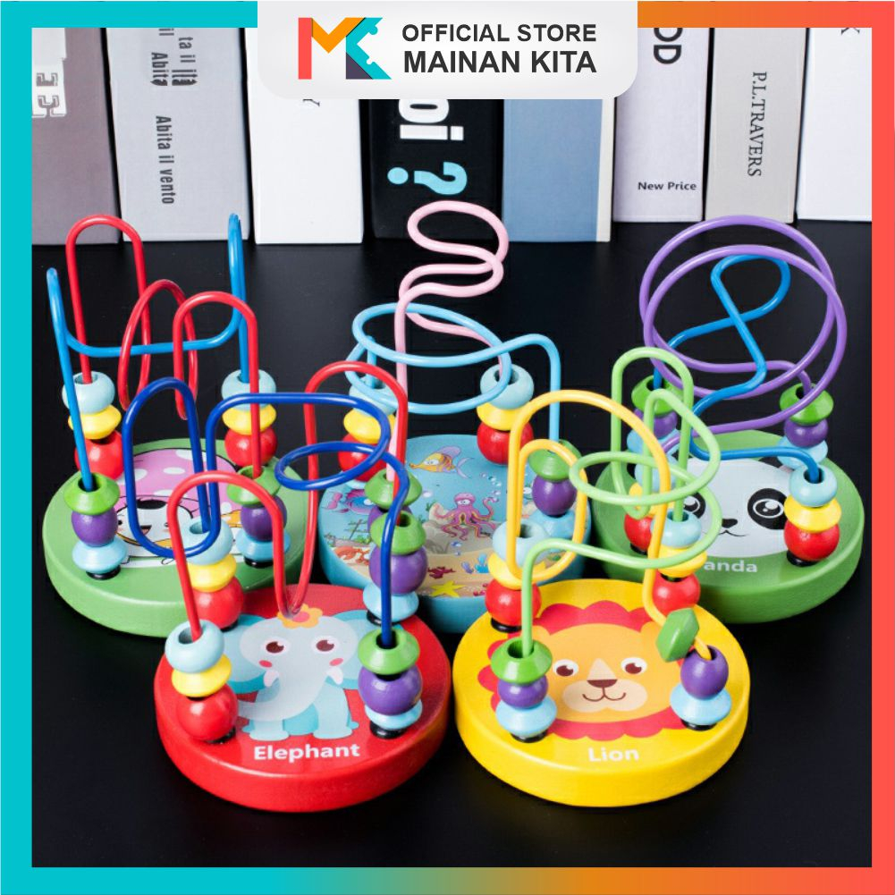 Jual MK901 Mainan Sensorik Alur Kawat Kecil Alat Hitung / Mini Round ...
