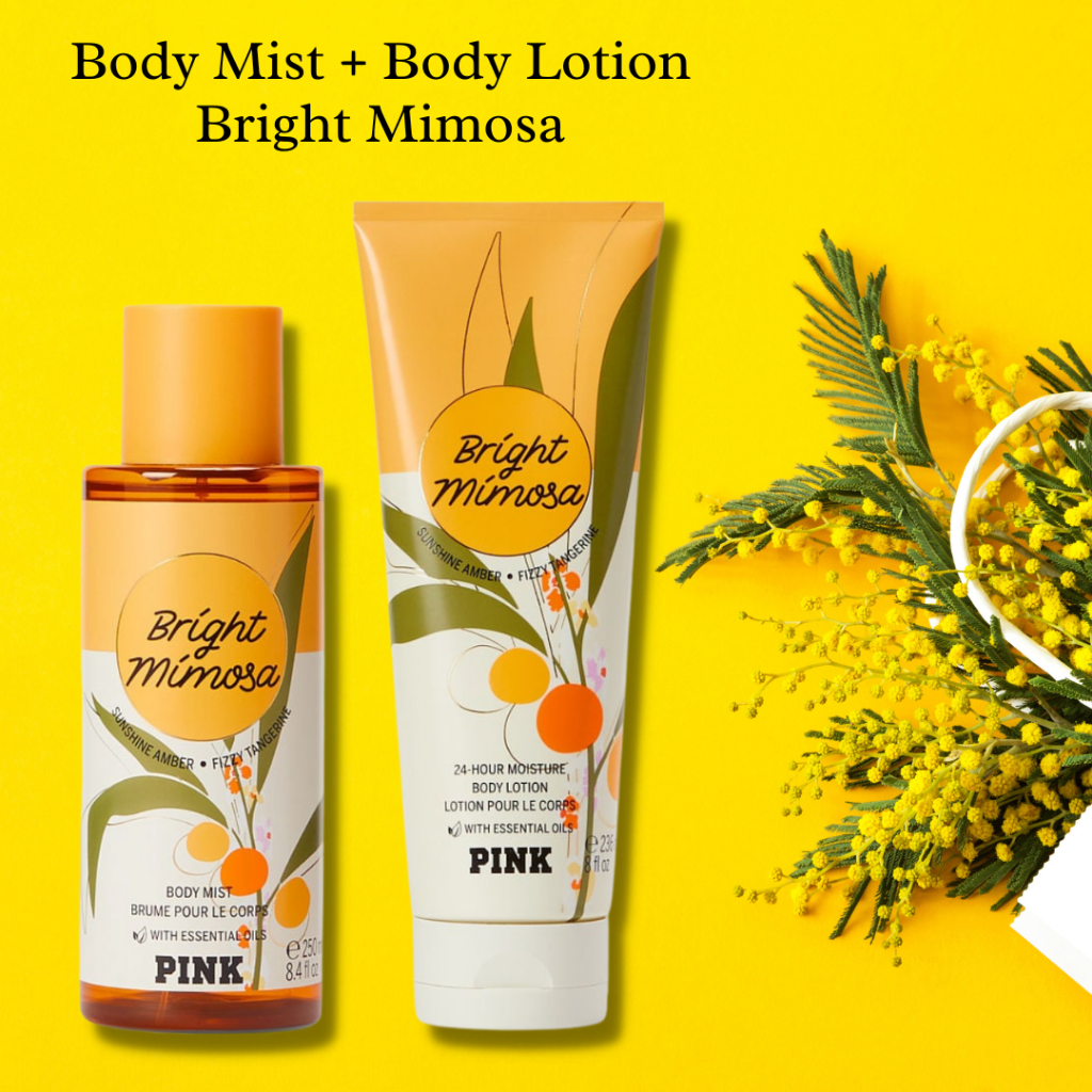 Jual Victoria S Set Body Mist + Lotion Bright Mimosa | Shopee Indonesia