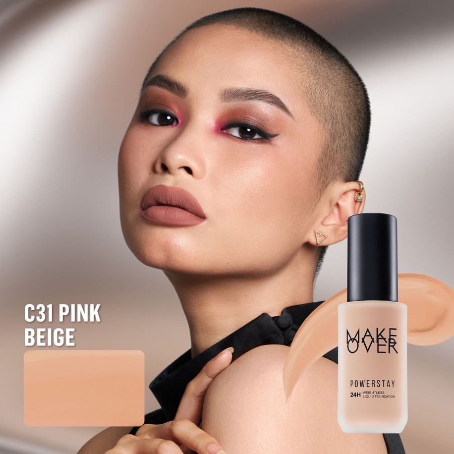 Jual Make Over Powerstay 24H Weightless Liquid Foundation 40ml | Oil ...