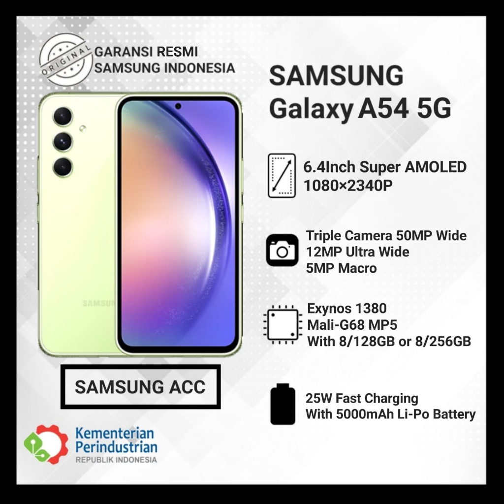 Jual Samsung Galaxy A54 5G Garansi Resmi SEIN | Shopee Indonesia