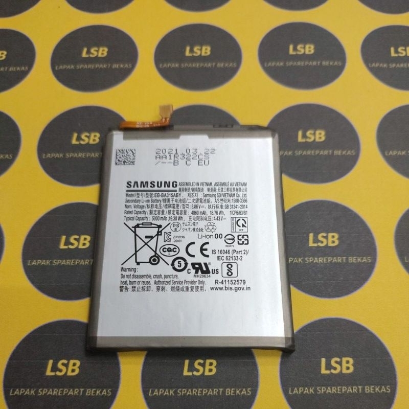 Jual BATTERY SAMSUNG A32 A325F ORIGINAL BEKAS | Shopee Indonesia