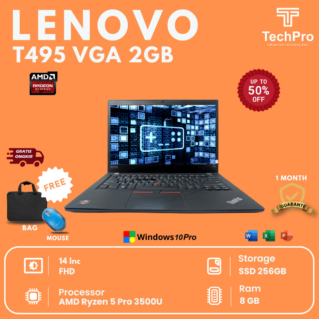 Jual Orignal Lenovo Thinkpad T495, T495S AMD RYZEN 5 PRO DAN 7 PRO(RAM ...