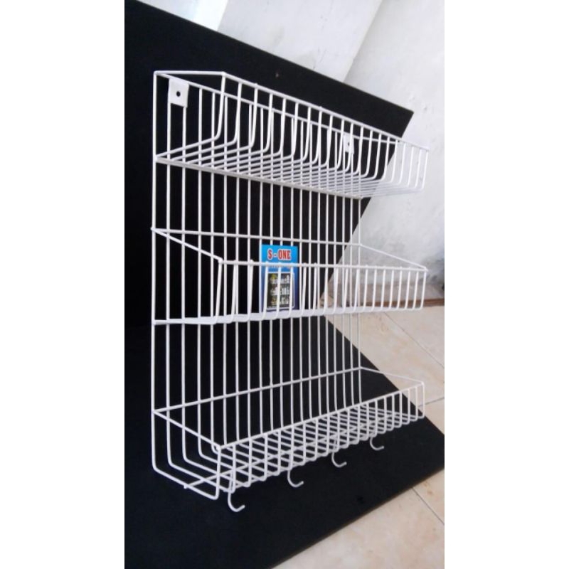 Jual Rak Besi serbaguna RB03(Besar) Rak botol 3 susun serbaguna ukuran ...