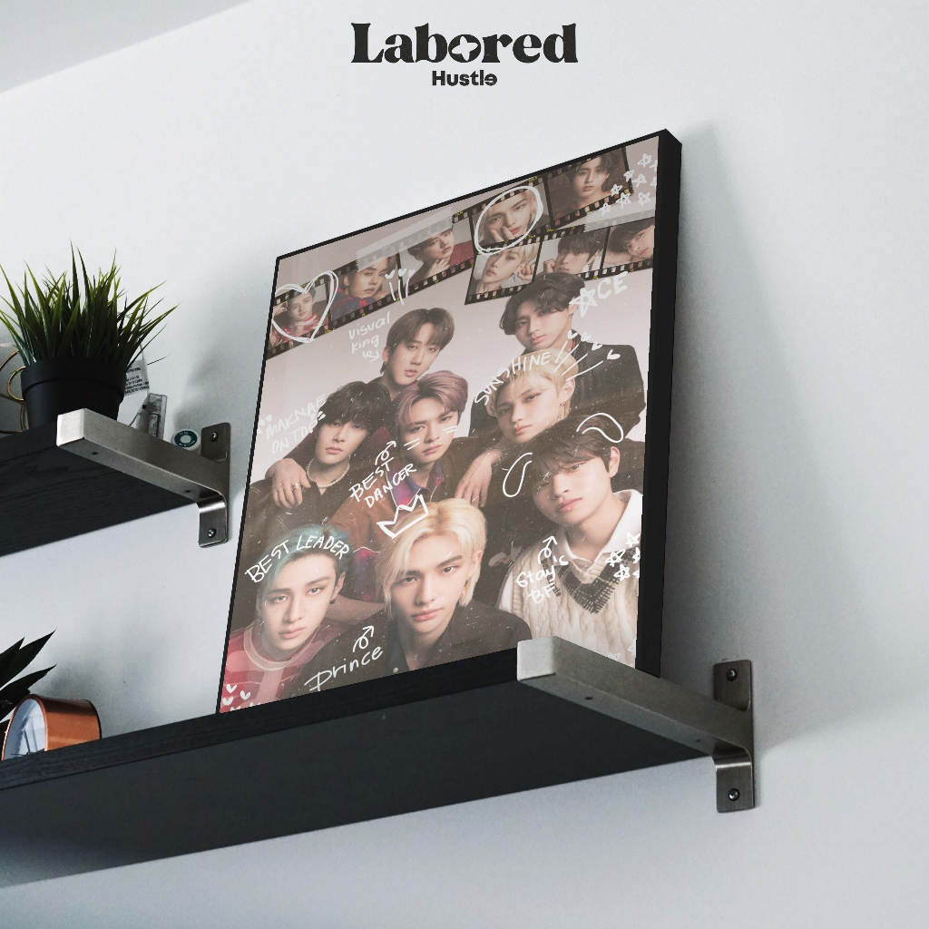 Jual Labored Hustle Poster Stray Kids + Frame | Frameblock Pajangan ...