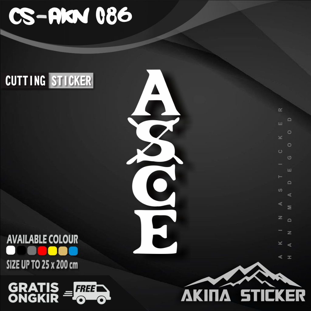 Jual Sticker Ace | Cutting Stiker Ace | Stiker Asce | Cutting Sticker ...