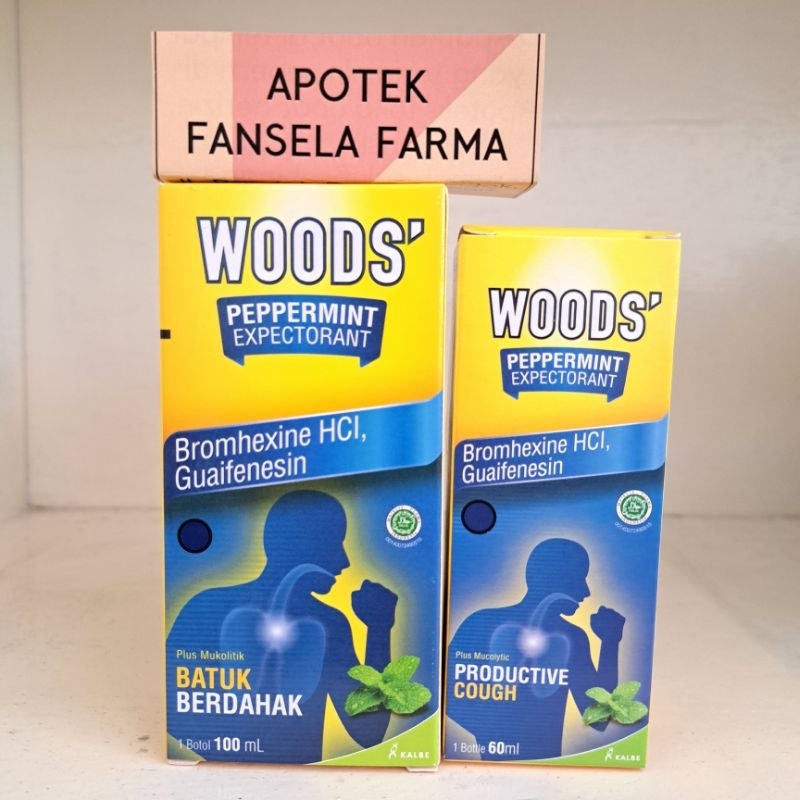 Jual Woods Ekspektoran Sirup batuk berdahak wood Woods Biru Expectorant ...