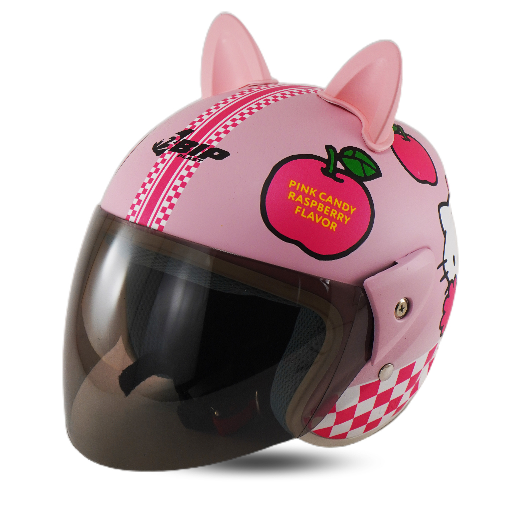 Jual Helm Anak BIP PLAST Helm anak retro bagus karakter dino kuping ...