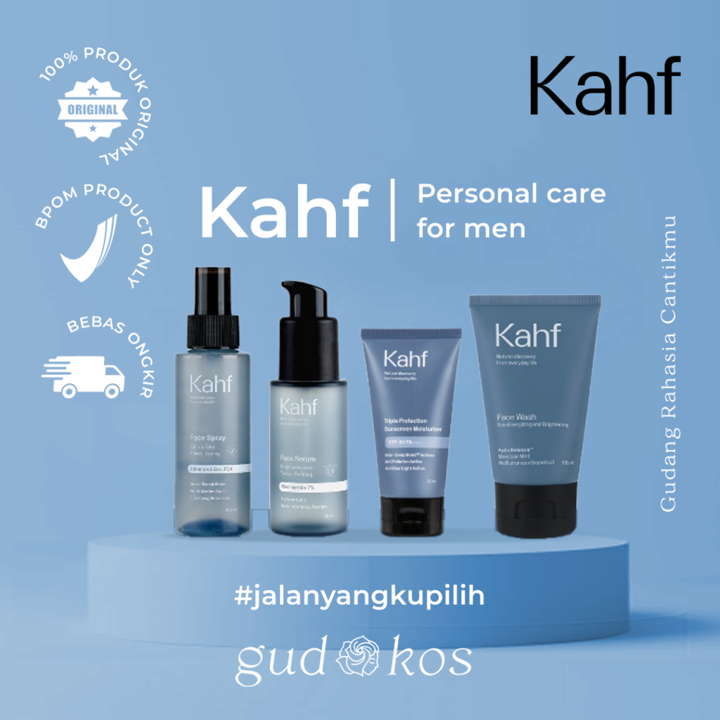 Jual KAHF Man Brightening Series Full Set - Skincare Pencerah Wajah Pria | Shopee Indonesia