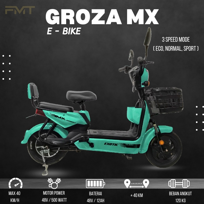 Jual Sepeda Listrik Exotic Groza MX 500 Watt | Shopee Indonesia