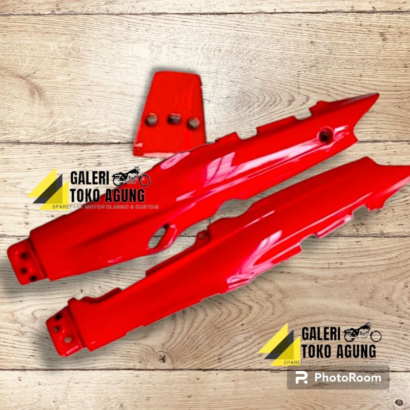 Jual cover body belakang set yamaha fizr f1zr warna merah bodi set fiz ...